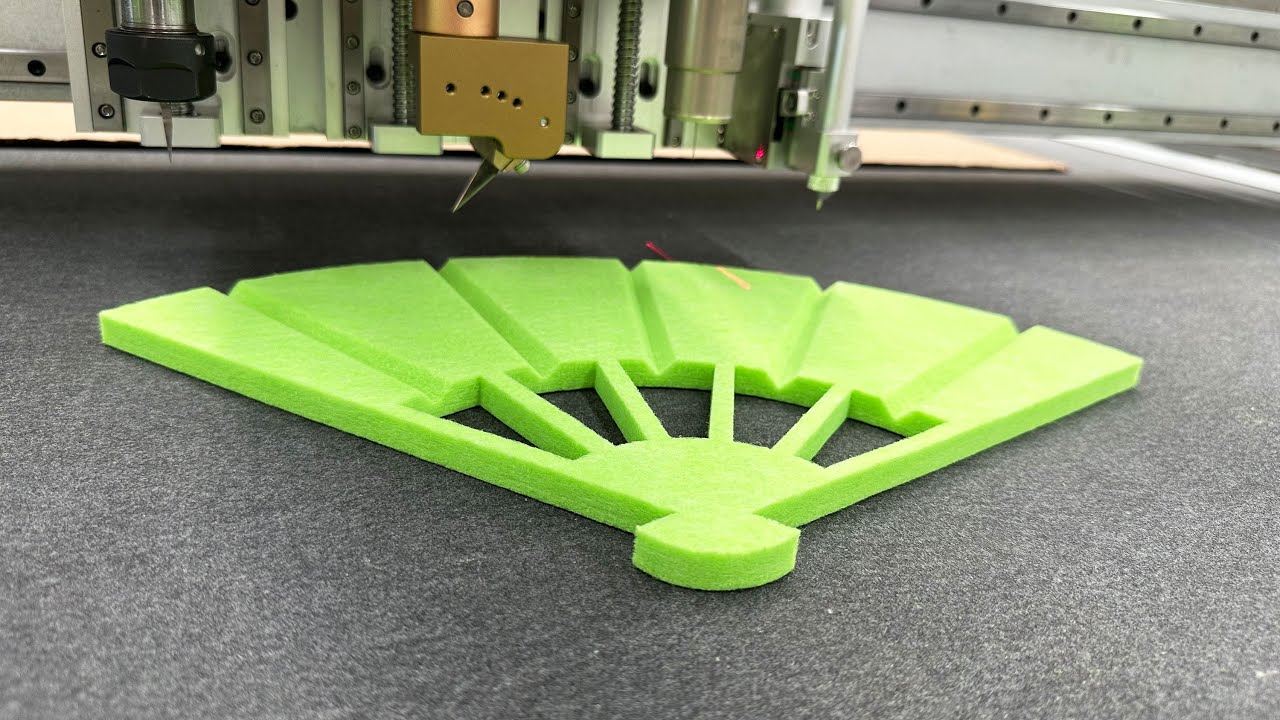 Acoustic Panel Cutting Machine | PET Felt Grooving Machine - YouTube