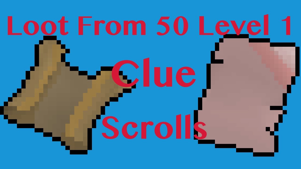Runescape 2007: Rewards From 50 Level 1 Clue Scrolls - YouTube