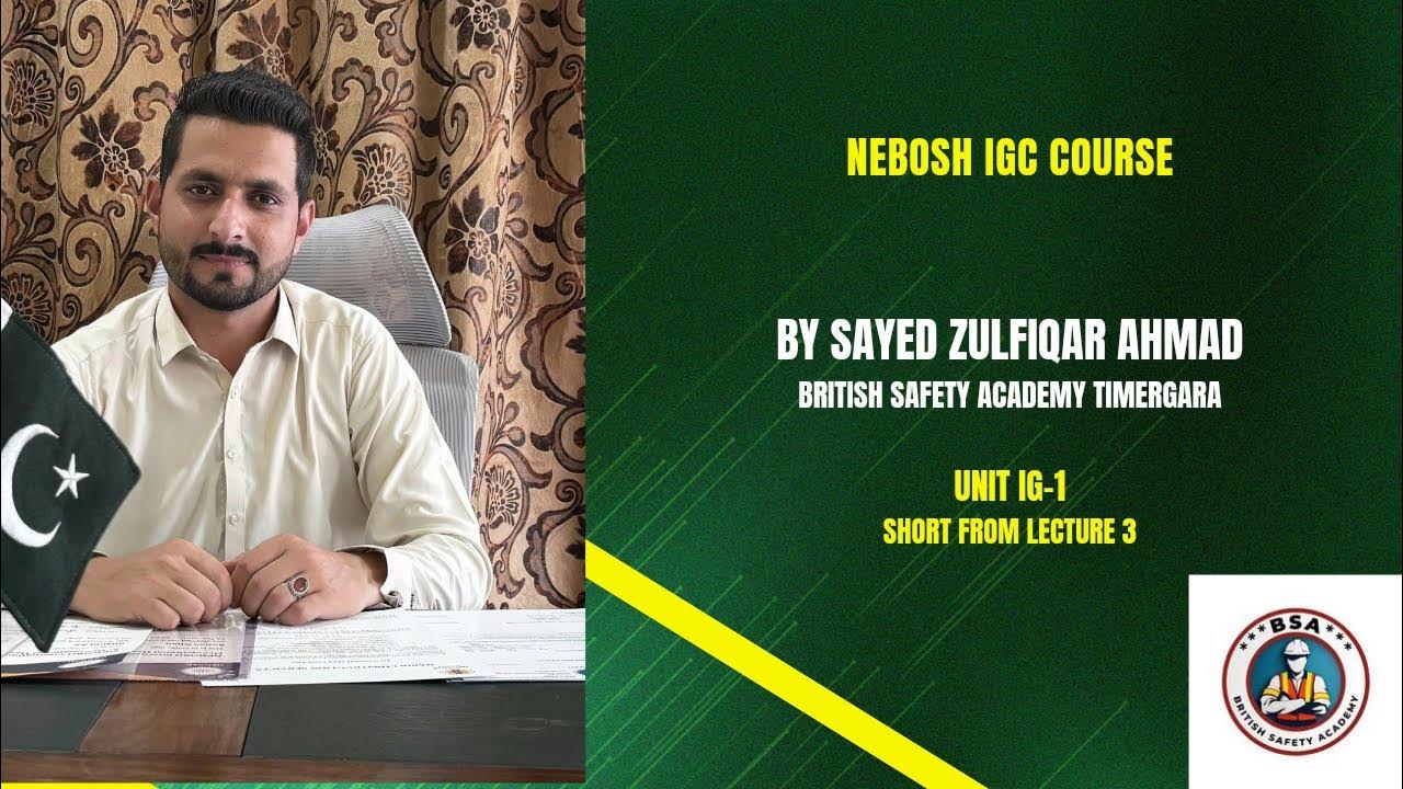 Short from Lecture 3 of Nebosh IGC of Unit IG-1.Here is the playlist of full Lectures. - YouTube