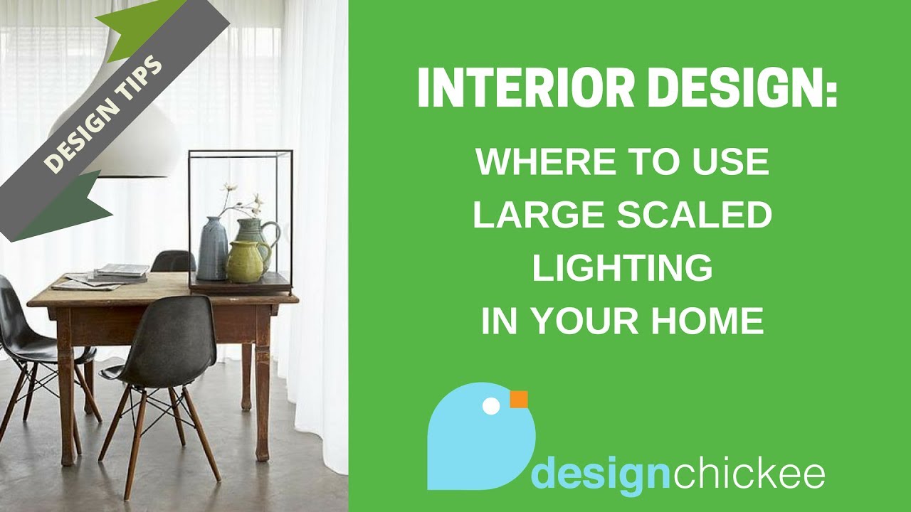 Interior Design Tips: Where to use large scale lighting in your home ...