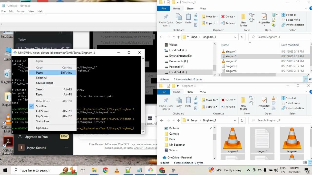 #8 How to remove the files in paths using Linux commands - YouTube