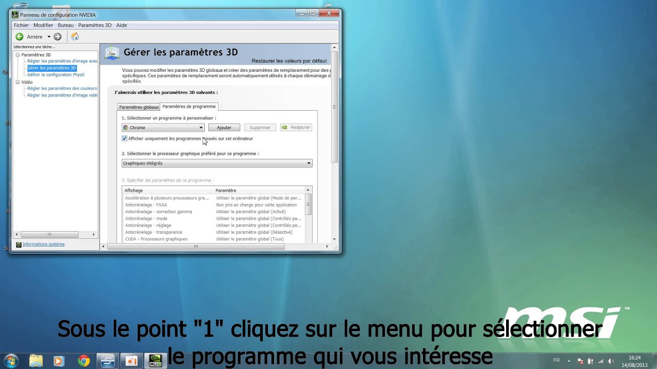 Comment Configurer le logiciel Nvidia Optimus - YouTube