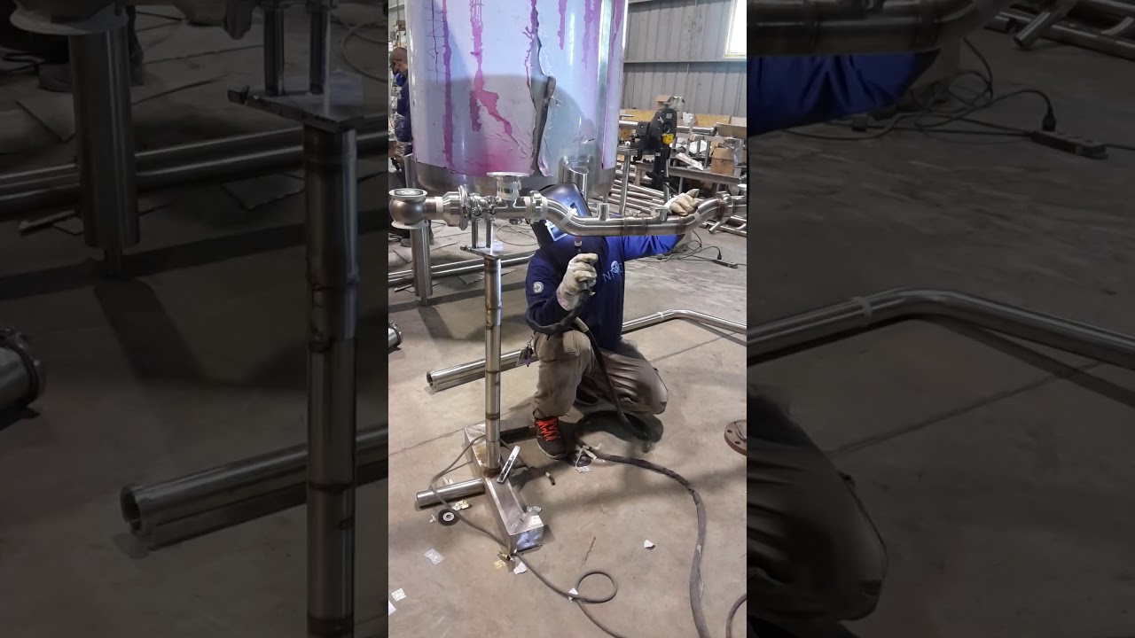 How to weld Sanitary Pipe 🤘 - YouTube