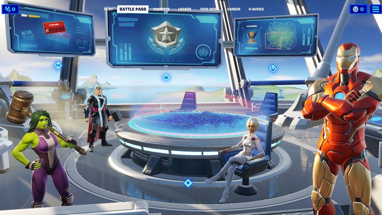 Fortnite Season 14 Lobby tour - YouTube