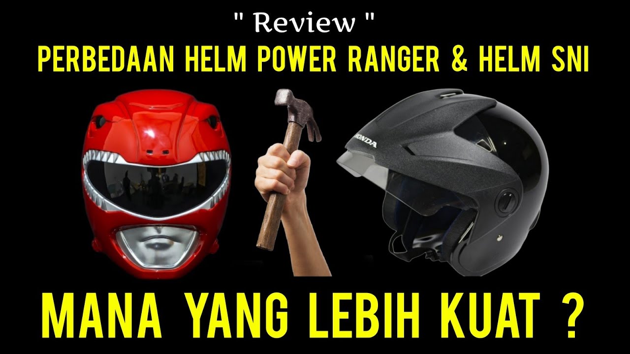PERBEDAAN HELM POWER RANGER & HELM MOTOR SNI (REVIEW) #honda #helmet # ...