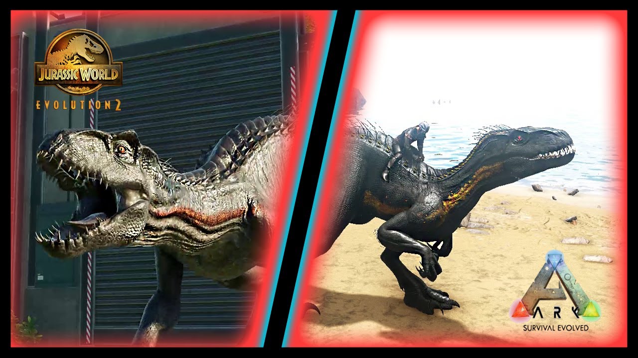 Indoraptor in JWE2 & Ark Survival Evolved.. - YouTube
