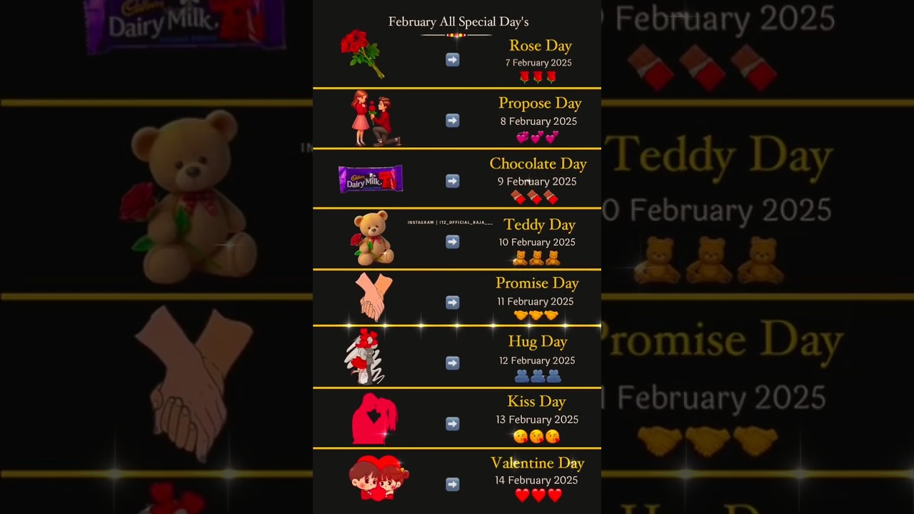 February all special days #february #14february #status #love #day # ...