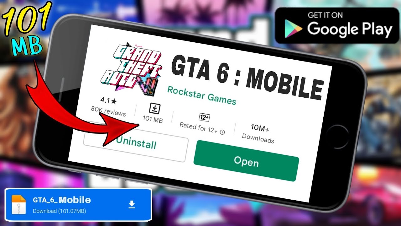 GTA 6 MOBILE ANDROID/IOS GAMEPLAY FAN MADE OPEN WORLD GAME / TOP GTA 6 ...