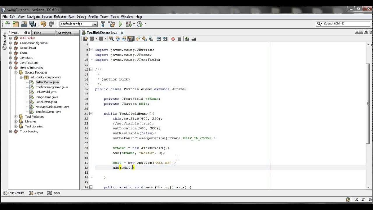 Bài 9 Java Swing Textfield - YouTube