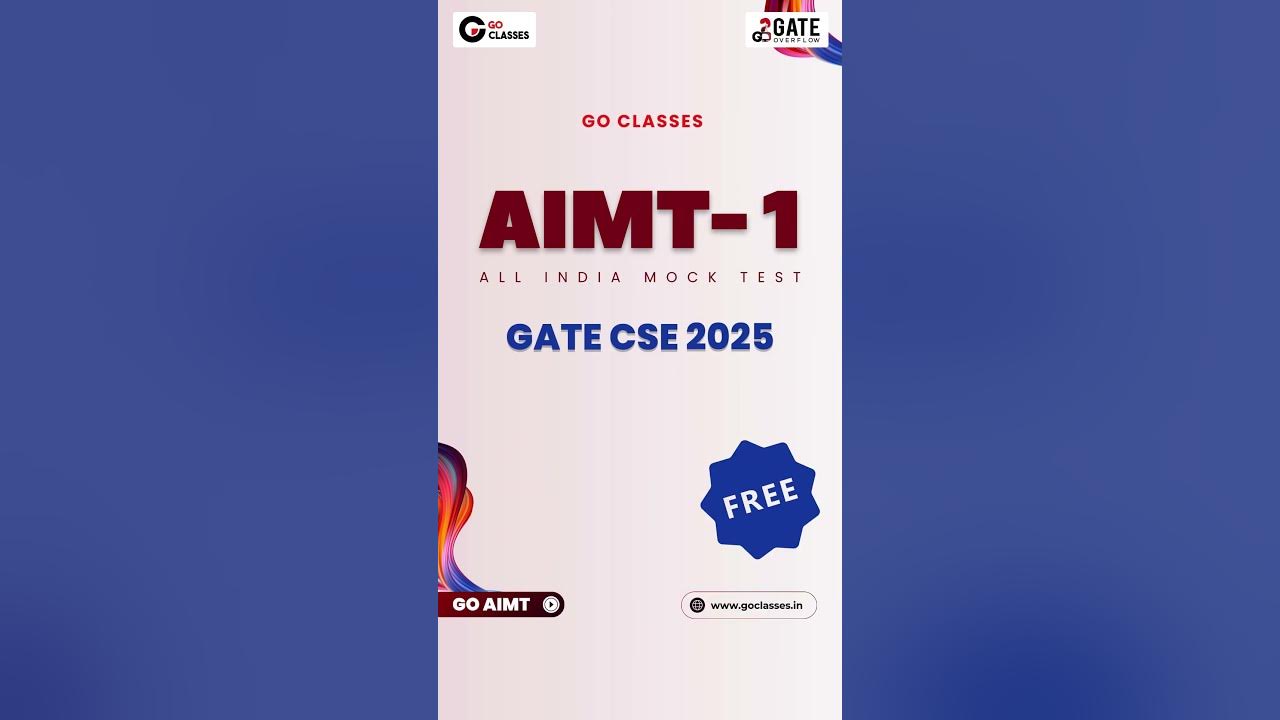 GO Classes AIMT - 1 GATE CSE 2025 | GATE AIMT |#AIMT #GATEAIMT #GATE2025 #GATECSE #gate #AIMT1 ...