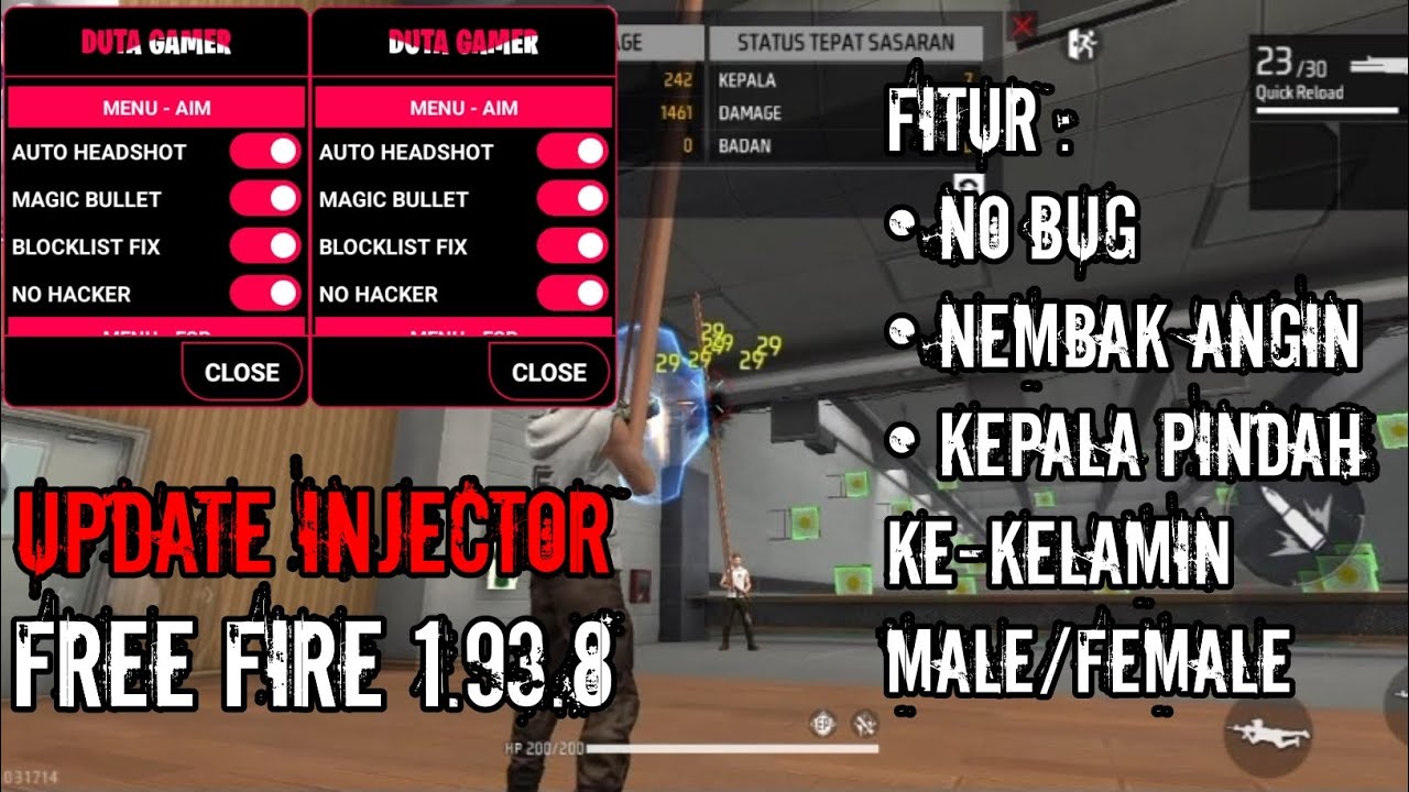 Update INJECTOR FREE FIRE V1.93.8 no fc fcan INJECTORnya👌🏾 - YouTube