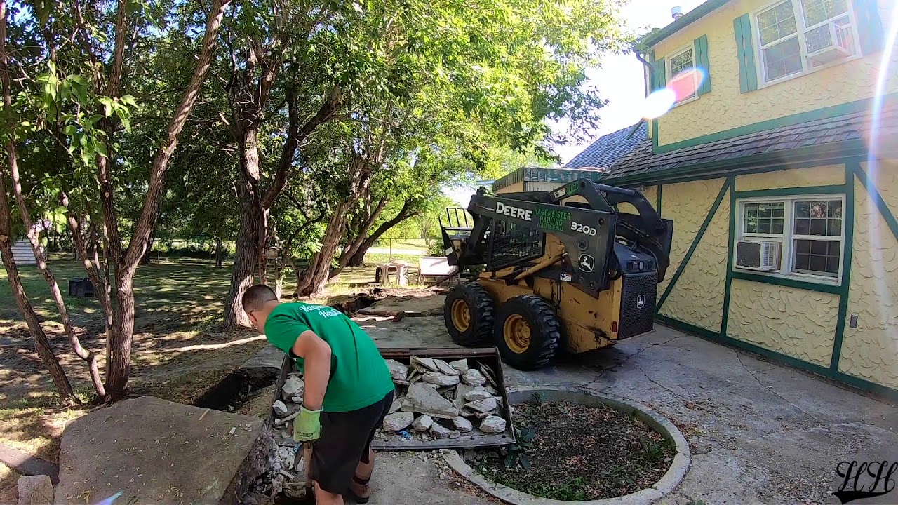 Concrete Pad Demolition - August 2019 - YouTube