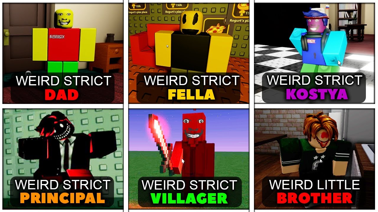 Weird Strict Dad vs Fella vs Kostya vs Principal vs Villager vs Little ...