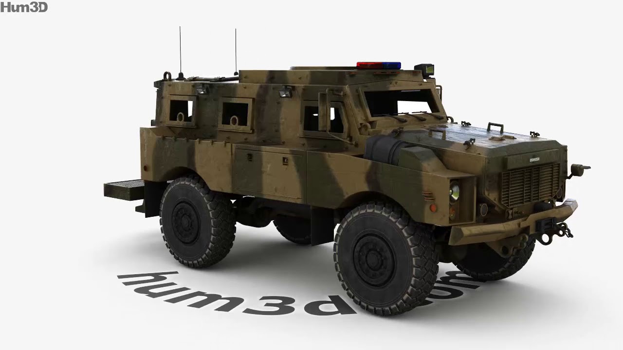 Oshkosh Alpha MRAP 3D model by 3DModels.org - YouTube
