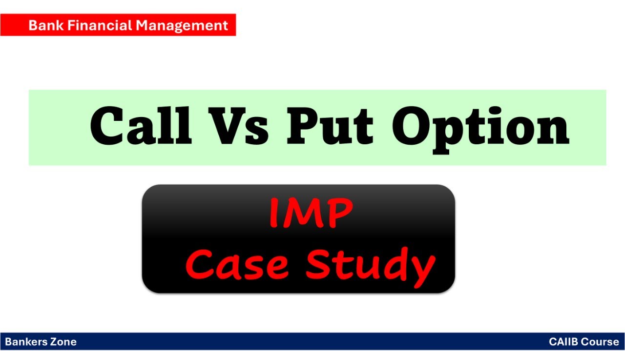 Call Option Put Option Case Study ┃ CAIIB BFM ┃ Call Put Option Case ...