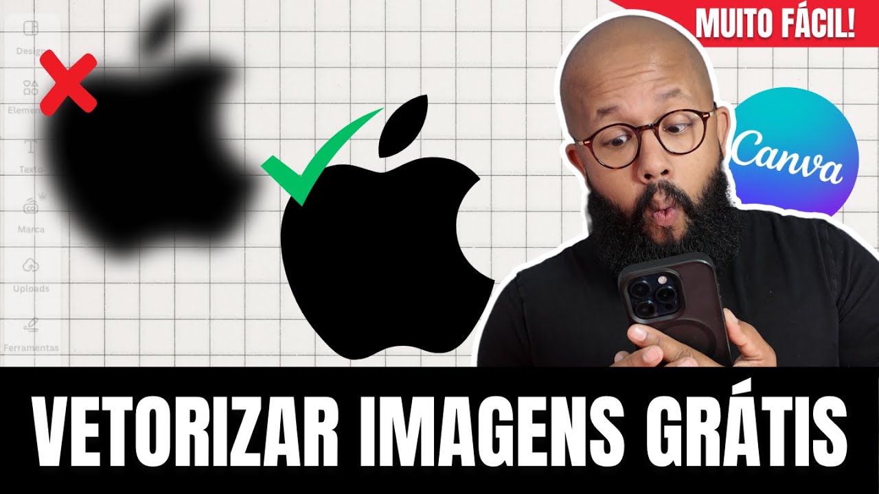 Como vetorizar QUALQUER imagem GRÁTIS no Canva (MUITO FÁCIL IA DO CANVA ...