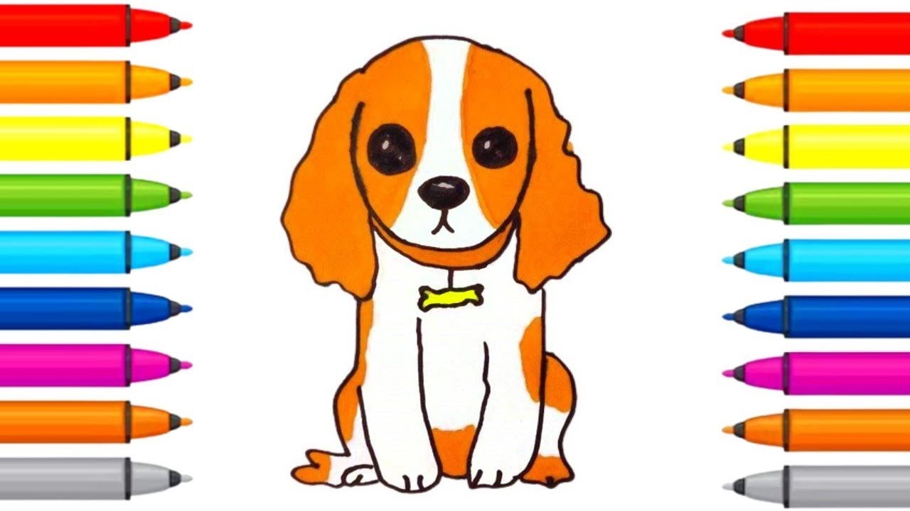 How to Draw a Cocker Spaniel Dog How to Draw a Dog Easy Step by step ...