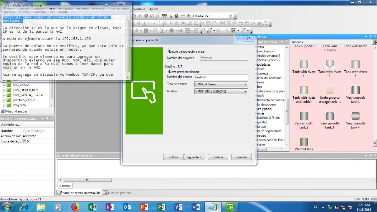 Tutorial Vijeo Designer 1.- Crear Proyecto Nuevo - YouTube