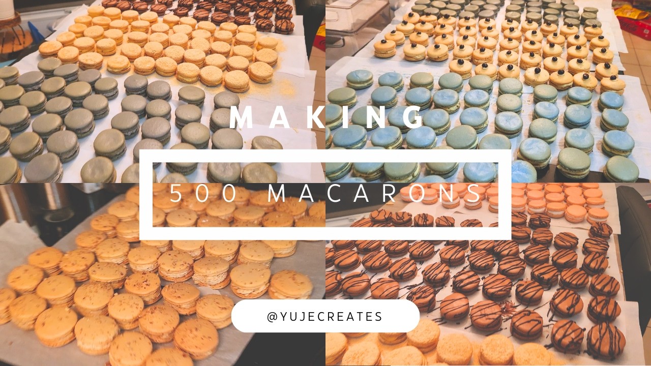 Making 500 Macarons at Home in ONE DAY - YouTube