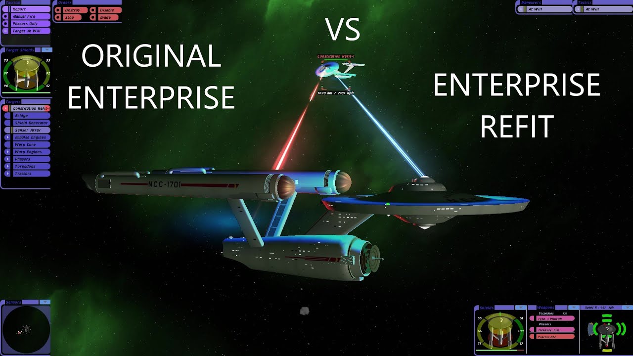 Constitution VS Constitution Refit | Can the Original Enterprise win ...