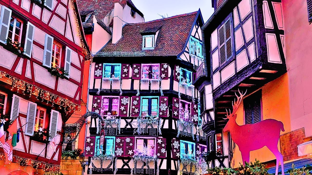 ️ Colmar Christmas Markets🎄Walking Tour 4K🎄Best Christmas Markets in ...