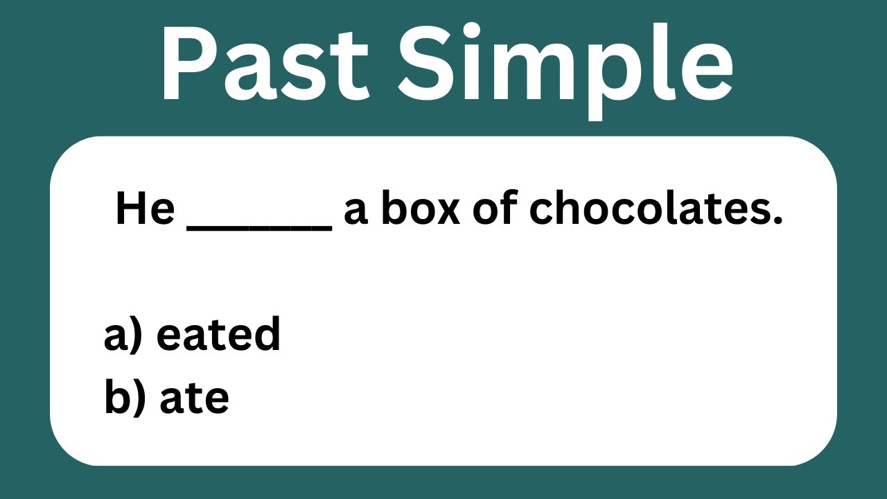 Simple Past Tense | Can you score 21/21 ? | Past Tense | English ...