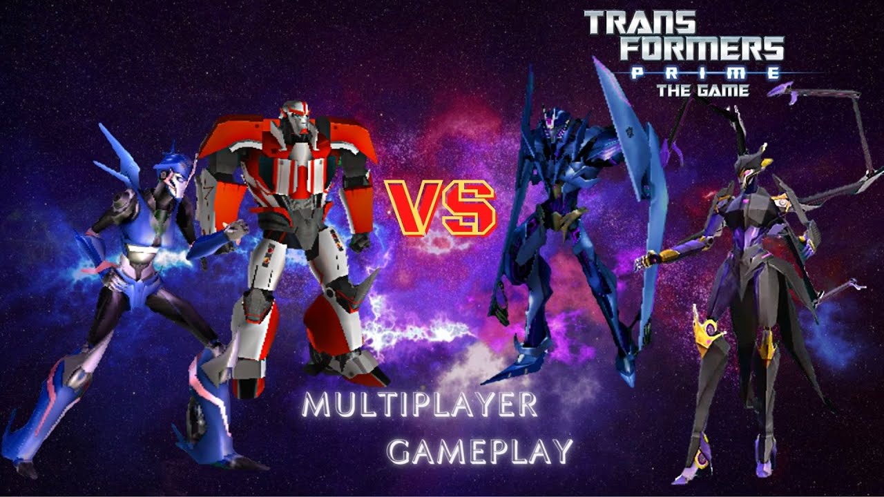 Transformers Prime Multiplayer Arcee, Ratchet vs Airachnid, Soundwave ...