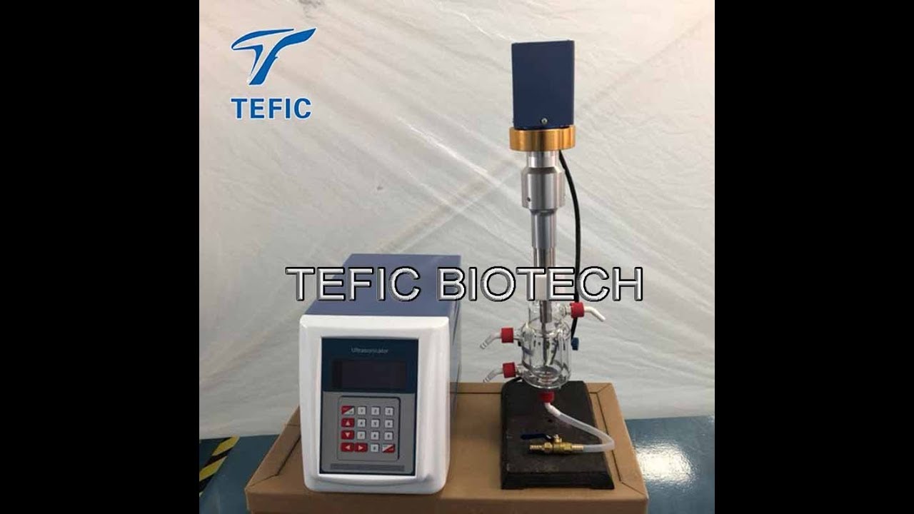 TEFIC brand ultrasonic flow cell reactor - YouTube