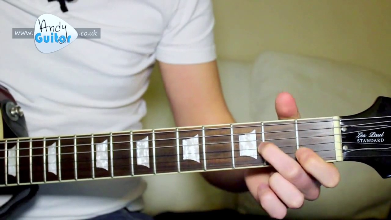 'Hey Joe' Intro Guitar Lesson How to play Jimi Hendrix Easy Riff Lesson ...