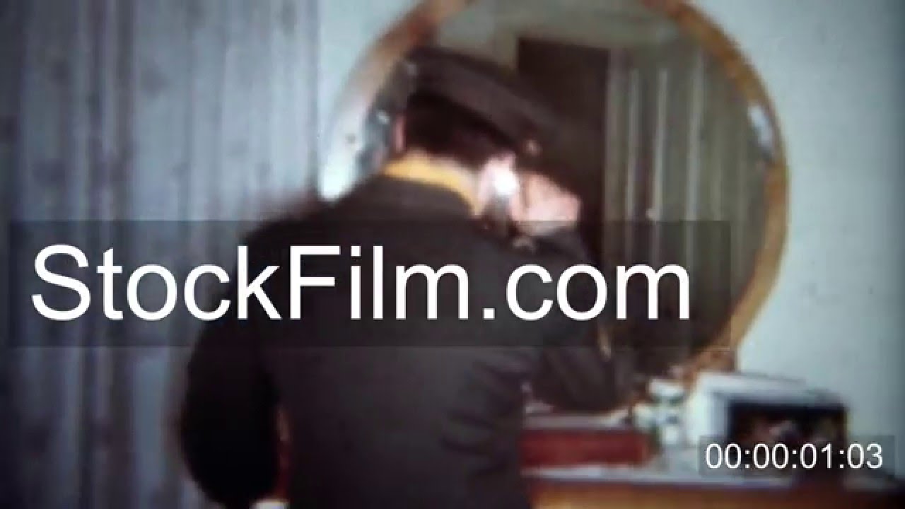 1963: Suave military man turns around from primping in bedroom mirror ...