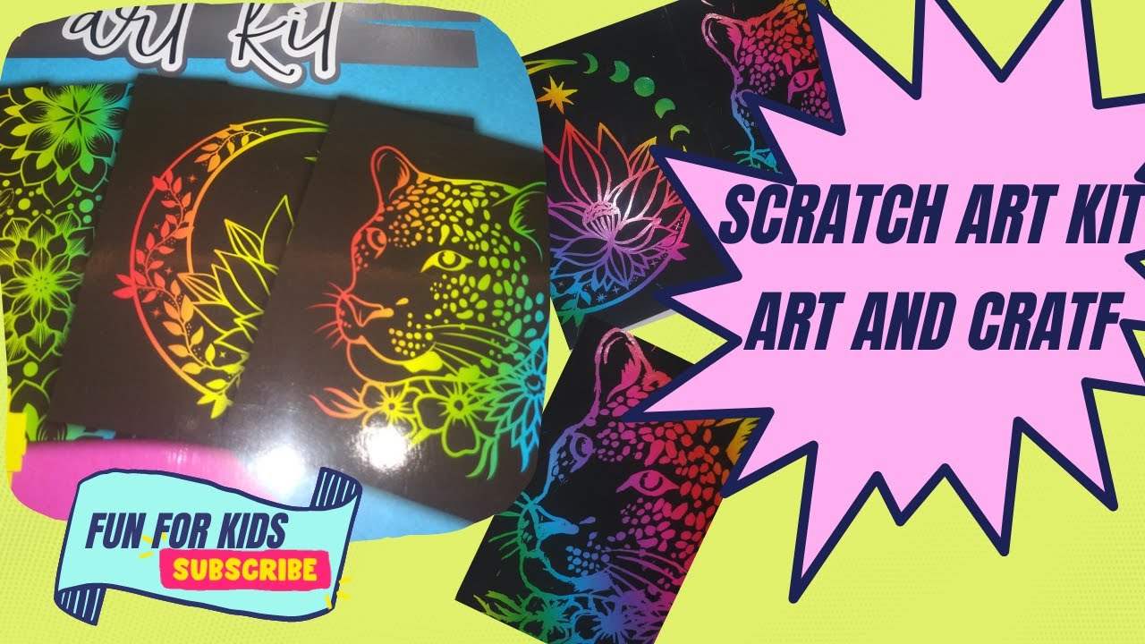 SCRATCH Art KIT Dream Catcher - YouTube