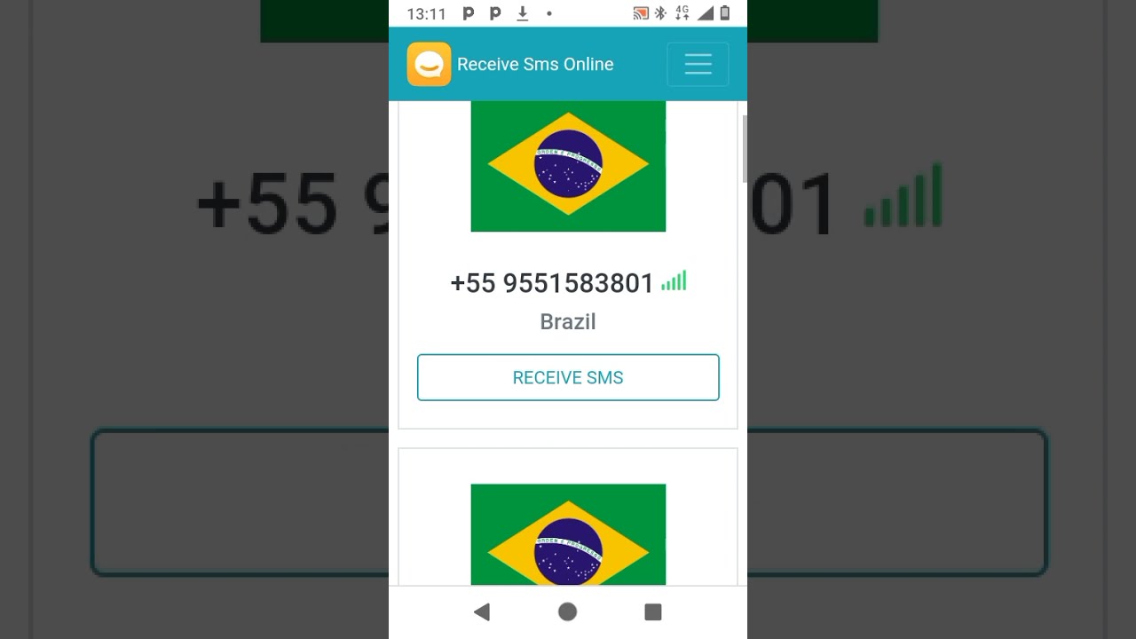 Número virtual de Brasil Para receber SMS grátis - YouTube
