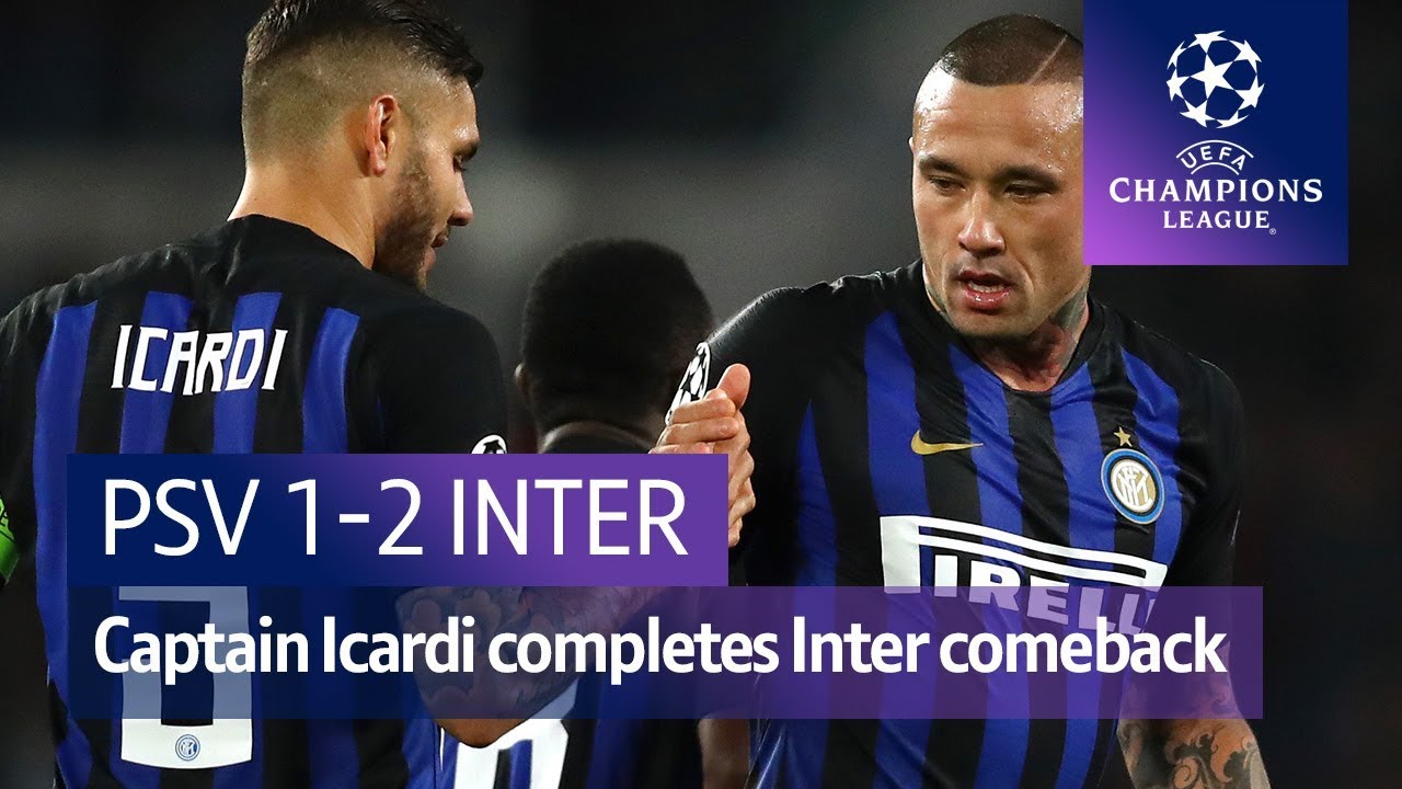 PSV vs Inter (1-2) UEFA Champions League Highlights - YouTube