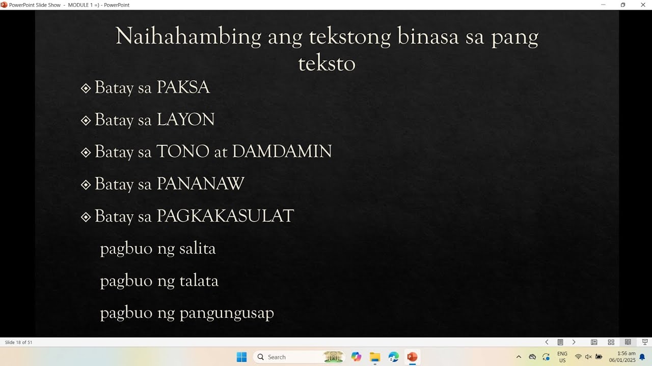 Paghahambing ng Teksto Batay sa Pamantayan o sa Iba pang Teksto ...