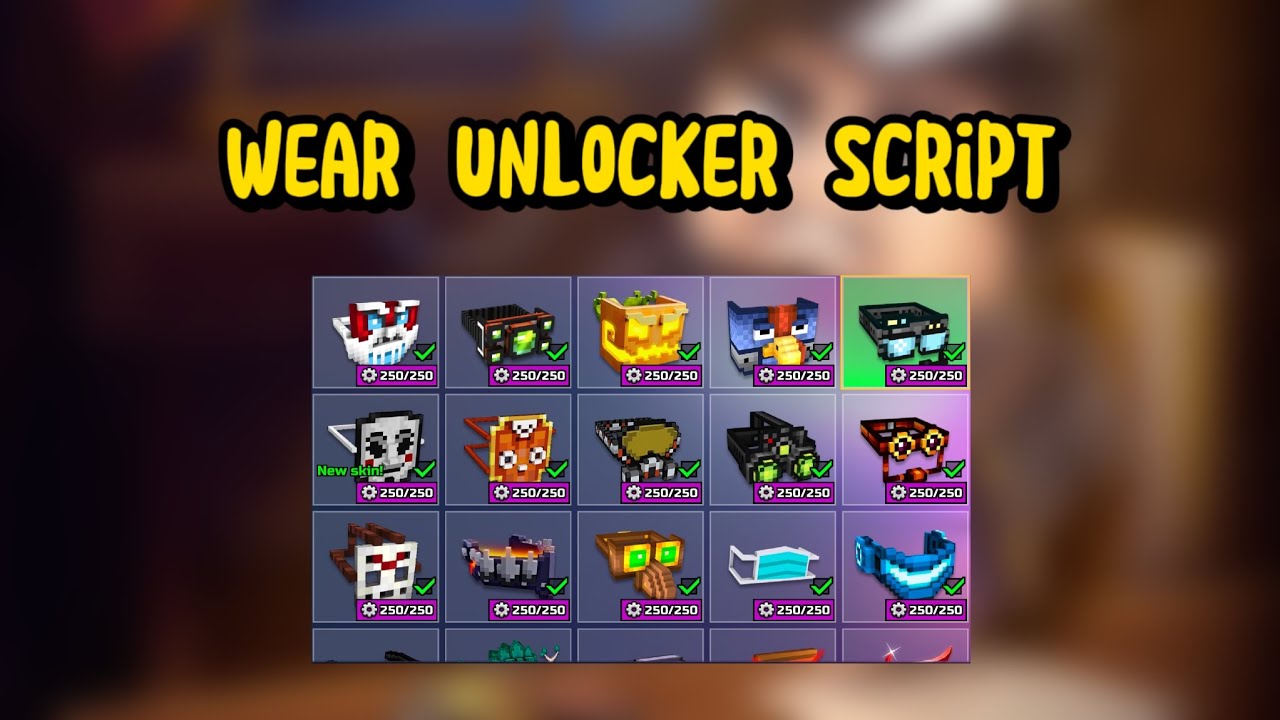 Wear Unlocker GG Script | Pixel Gun 3D - YouTube