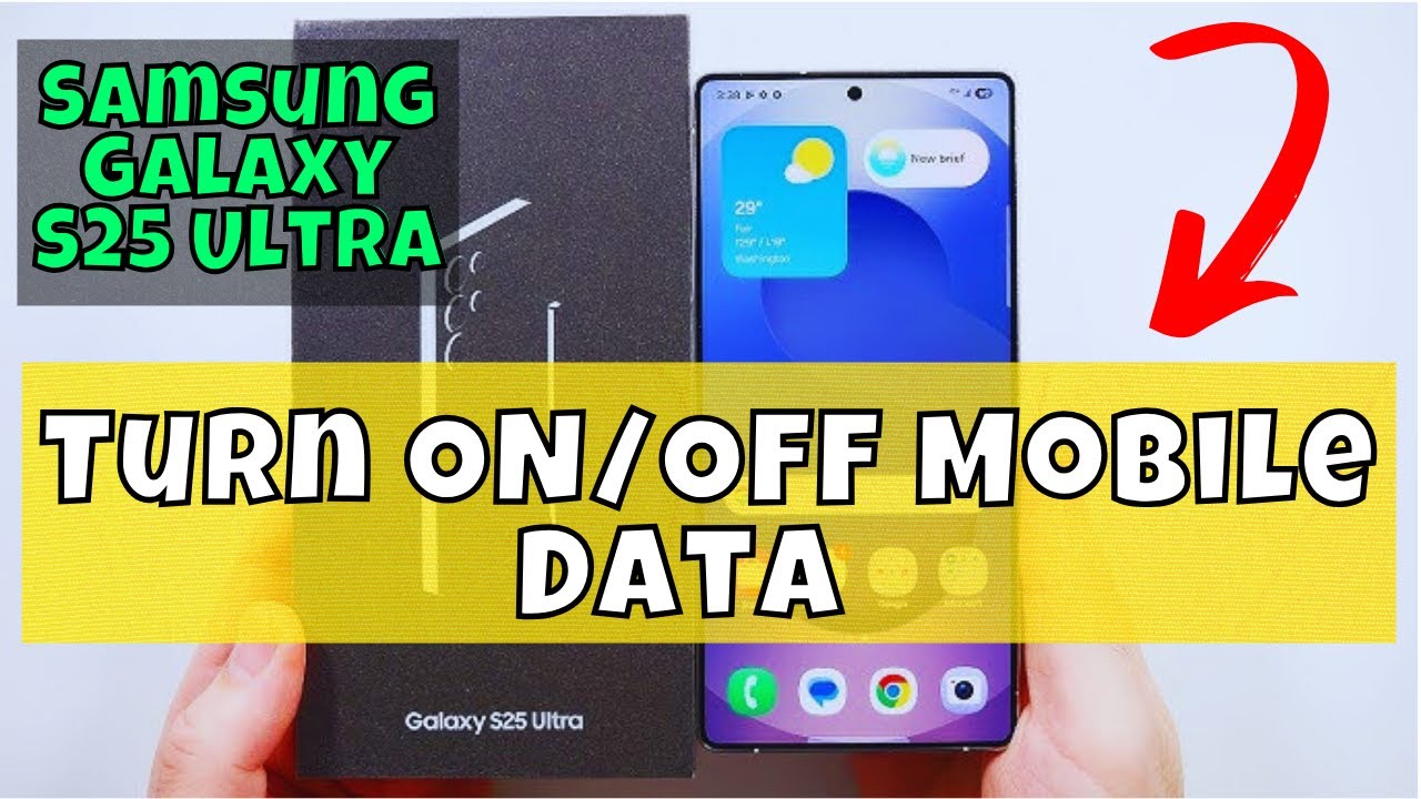 How to Turn ON/OFF Mobile Data Samsung Galaxy S25 Ultra #new - YouTube