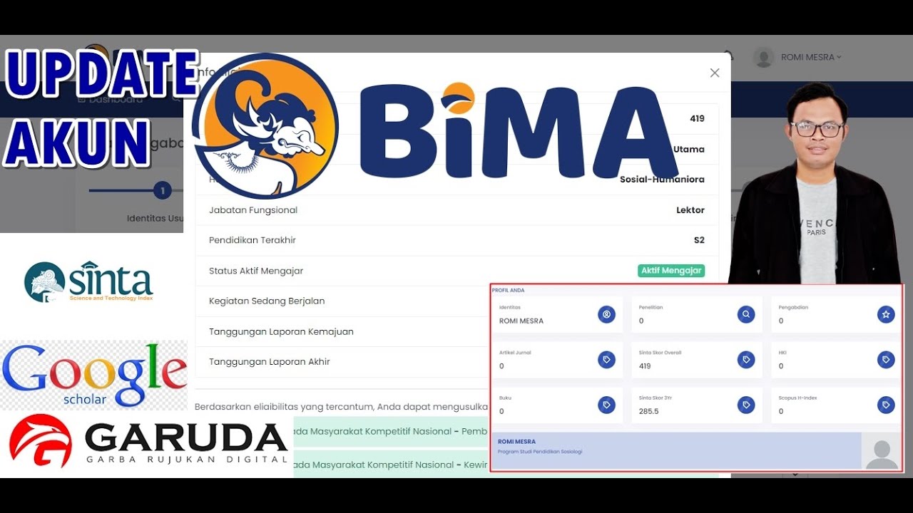 Cara UPDATE Akun BIMA Kemdikbudristek - YouTube