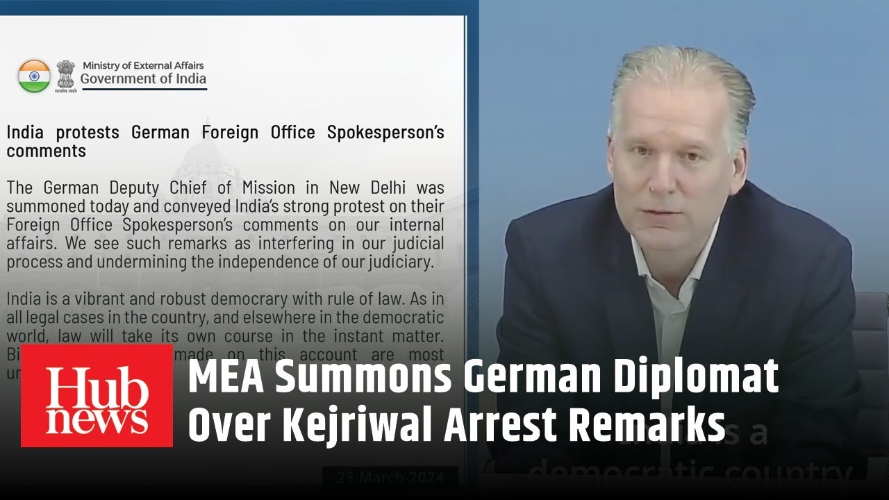 MEA summons German diplomat over Kejriwal arrest remarks - YouTube