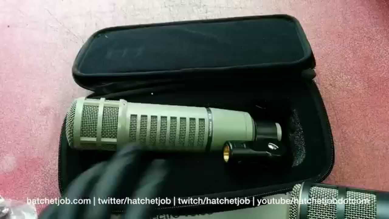 Electrovoice RE20 microphone unboxing - an update - YouTube