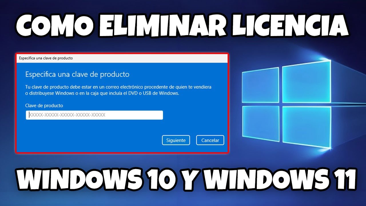 COMO DESACTIVAR Y ELIMINAR LA CLAVE DE LA LICENCIA DE WINDOWS 10 Y ...
