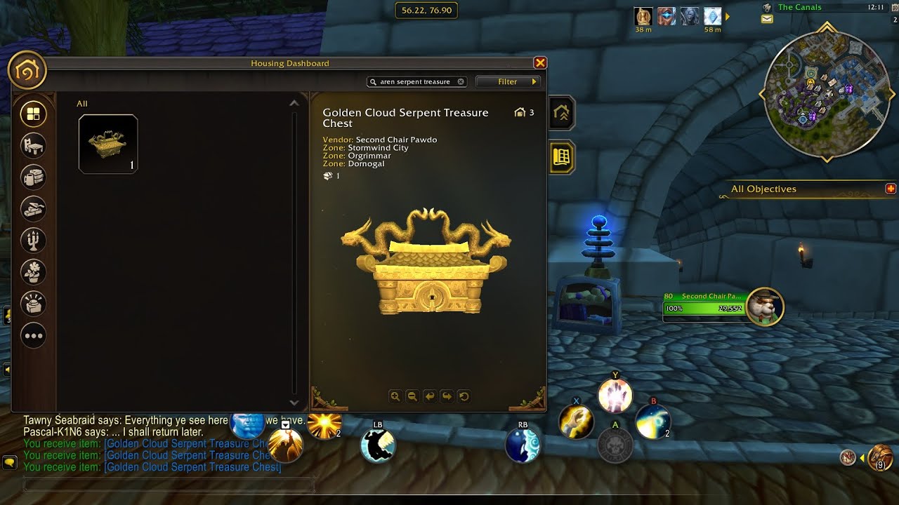How to Obtain the Golden Cloud Serpent Treasure Chest Decoration - YouTube
