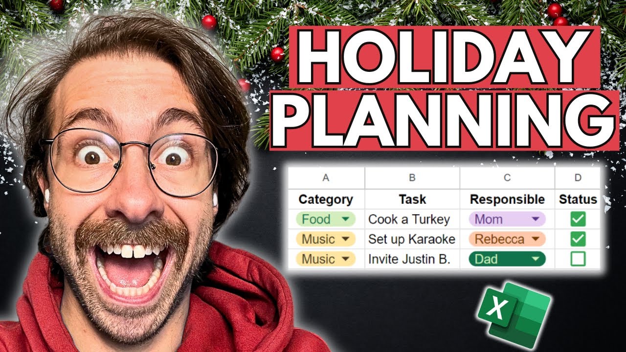 Simplify Your Holiday Planning with Excel: Step-by-Step Tutorial - YouTube