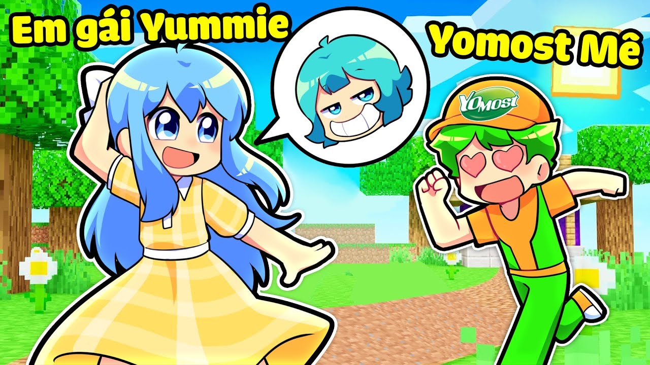 YUMMIE THỬ LÒNG YOMOST BẰNG CÁCH GIẢ LÀM EM GÁI YUMA TRONG MINECRAFT ...