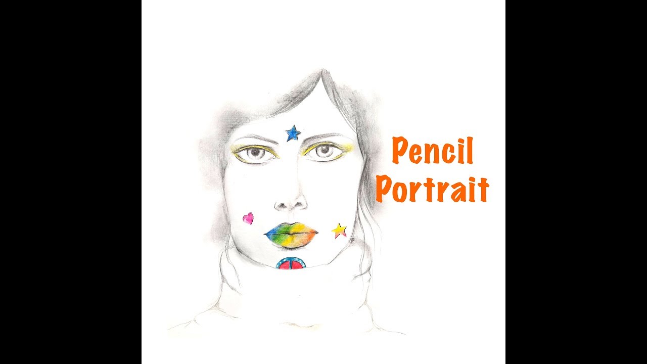 PORTRAIT DRAWING, USING PENCIL & COLOR PENCIL - YouTube