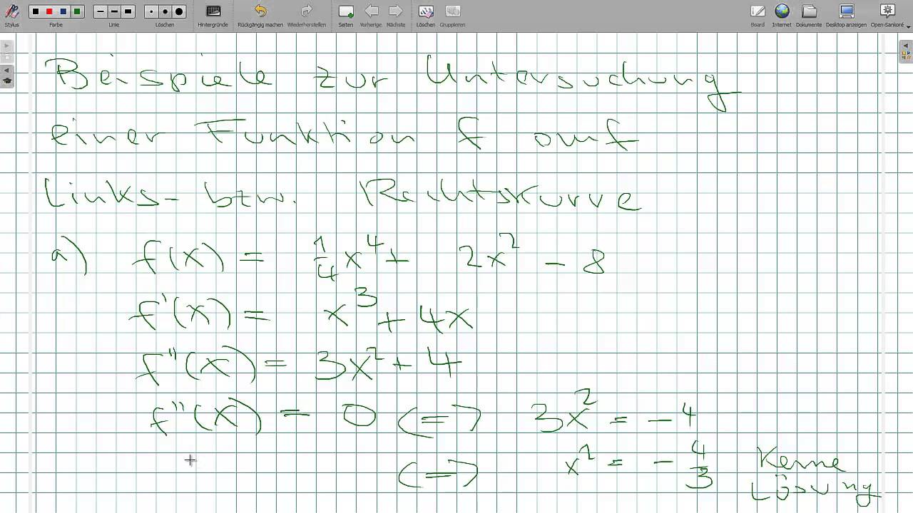 DIF.014 Zweite Ableitung und Krümmungsverhalten (II) - YouTube