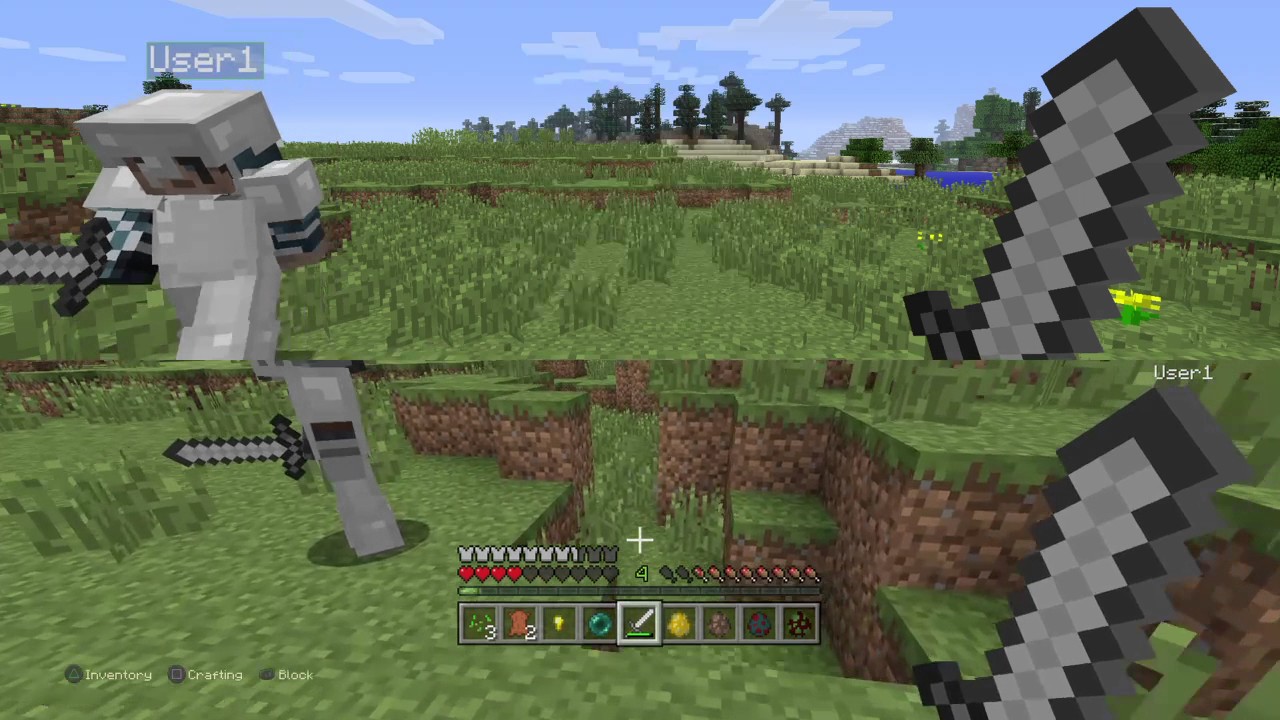 Fighting mobs in Minecraft! - YouTube