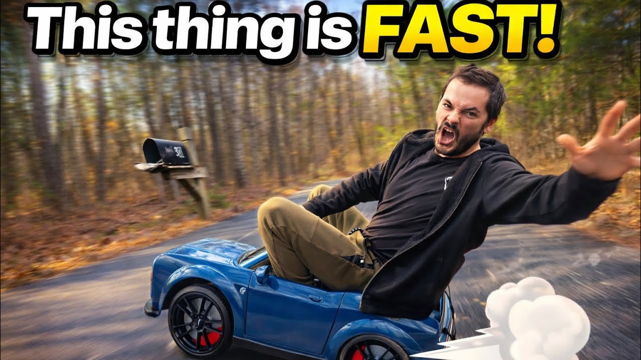 I 18v swapped my 12v hellcat power wheel and it flys ! - YouTube