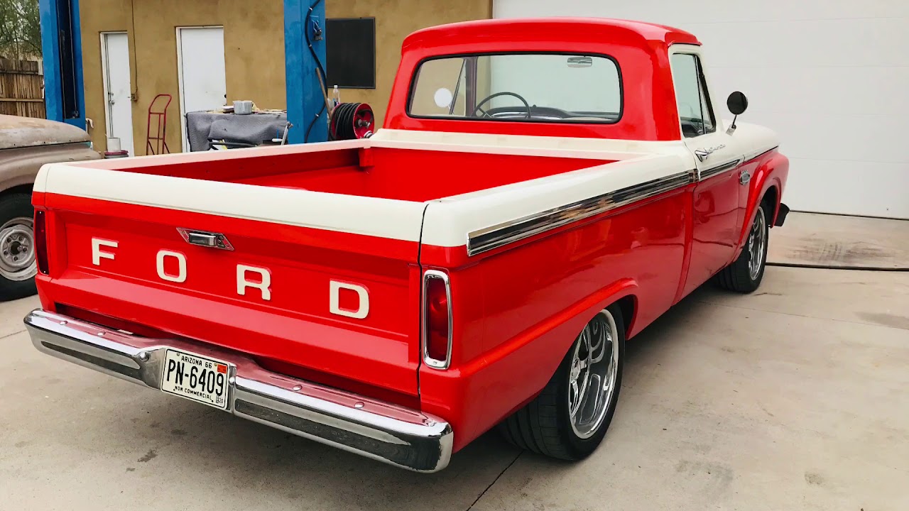 1966 F100 Short Bed Dual Quad 427FE Restoration Update - YouTube