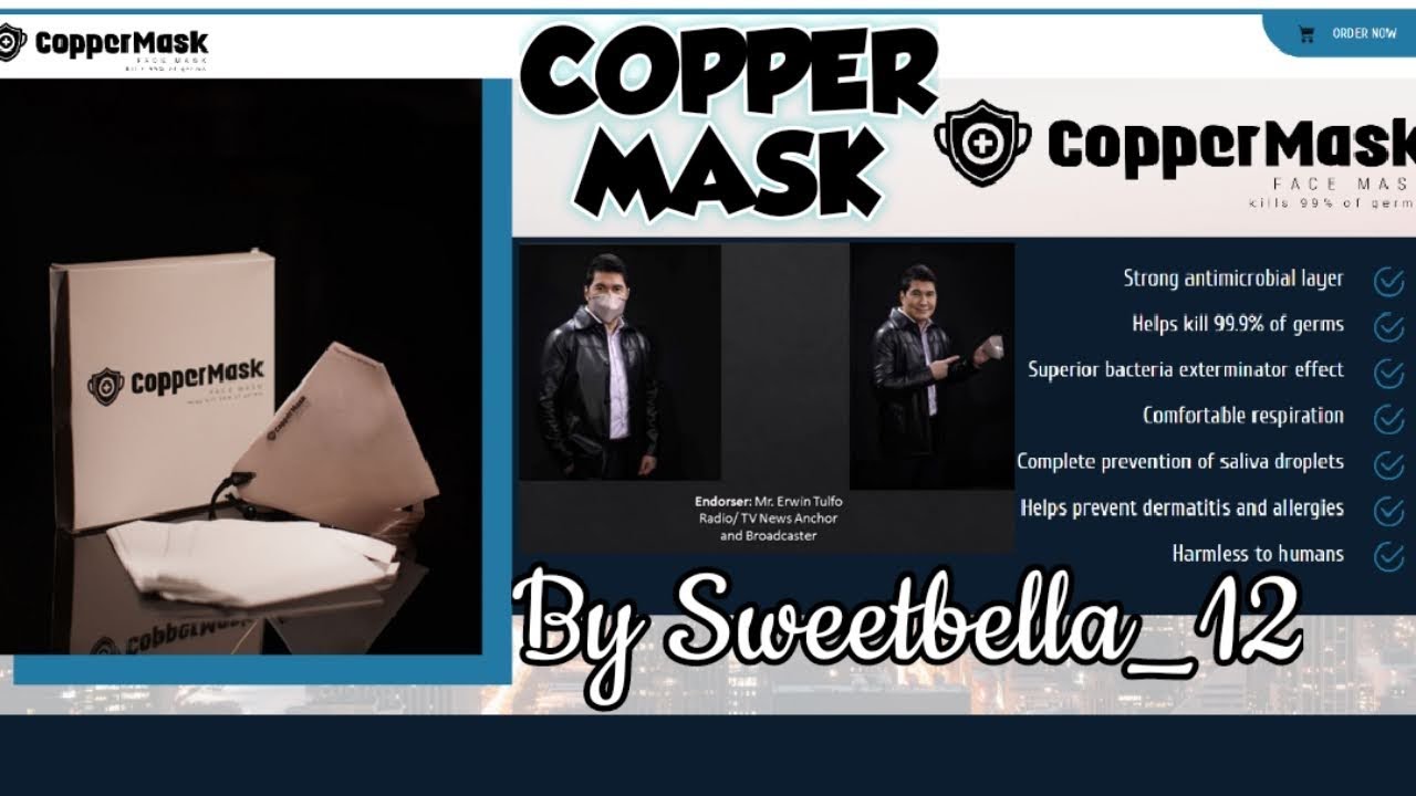 SUPER TRENDING COPPER MASK AGAINST COVID-19 | THE NEW-NORM WASHABLE ...