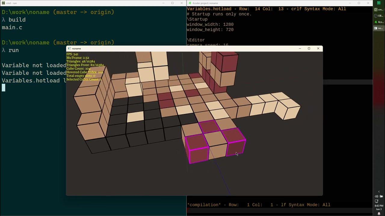 My first opengl program in C - YouTube